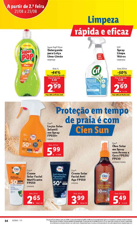 Folheto LIDL Limpeza e Beleza Antevisão Promoções 21 agosto a 23 agosto