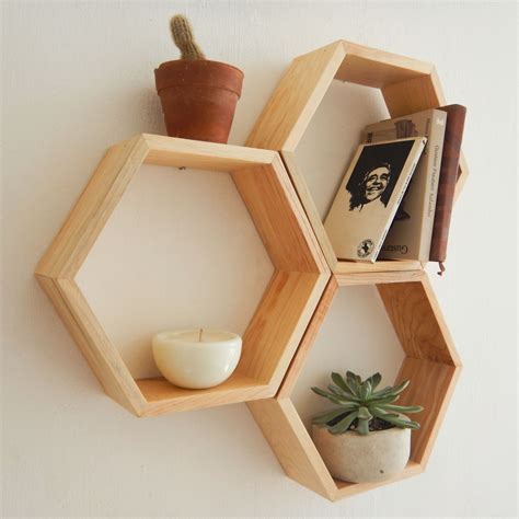 Set Repisas Panal Piezas Repisas De Madera Decoraci N De Unas