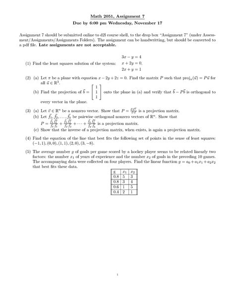 assignment 7 chapter 7 math 2051 assignment 7 due by 6 00 pm wednesday november 17