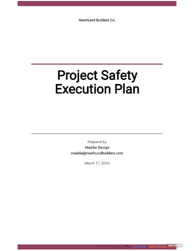 FREE 10 Project Safety Plan Samples Construction Health Management