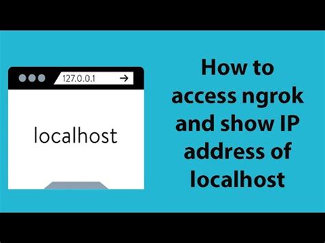 How To Access Ngrok And Show IP Address Of Localhost YouTube