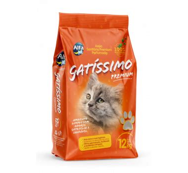 Areia Sanitária Gatíssimo Premium para Gatos 12kg