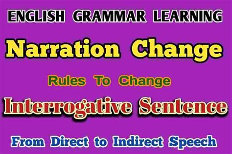 Direct And Indirect Speech Of Interrogative Sentences