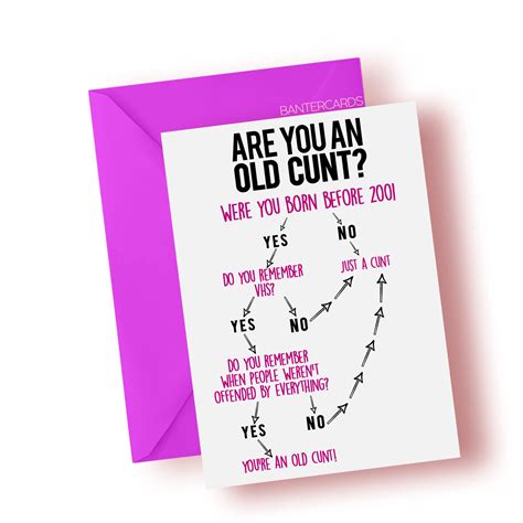 Rude Cards Funny Cards Banter Cards Sweary Cards Funny Birthday Cards Funny Banter Cards