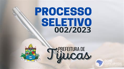 Processo Seletivo Prefeitura De Tijucas SC 2023