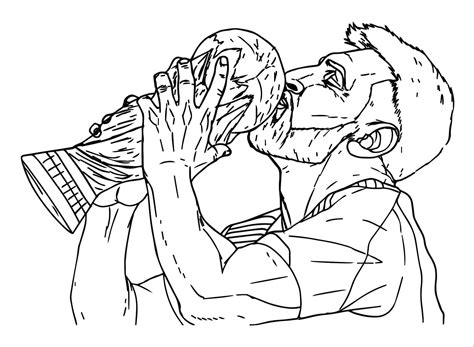 Coloriage Lionel Messi à imprimer sur ColoriageEnfant