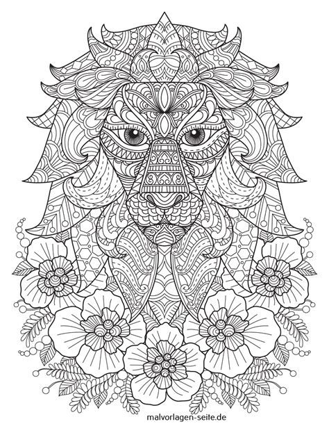 Mandala F R Erwachsene L We Ausmalbild Kostenlos Herunterladen