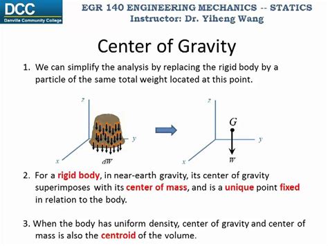 Statics Lecture 29 Center Of Gravity YouTube