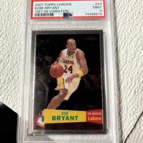 2007 Topps Chrome Kobe Bryant 1957 58 Variation PSA 9 EBay