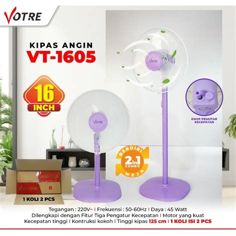Jual Advance Kipas Angin Berdiri Stand Fan Vt Votre Inch