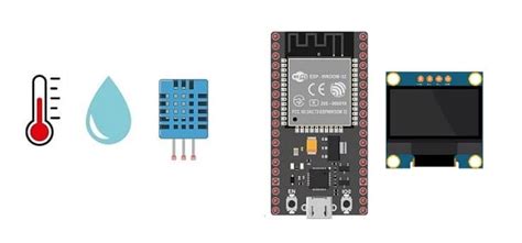 display temperature and humidity measured by dht11 connected to esp32 on ssd1306 display
