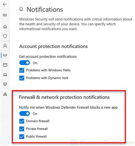 How To Disable Firewall Notifications In Windows 10 11
