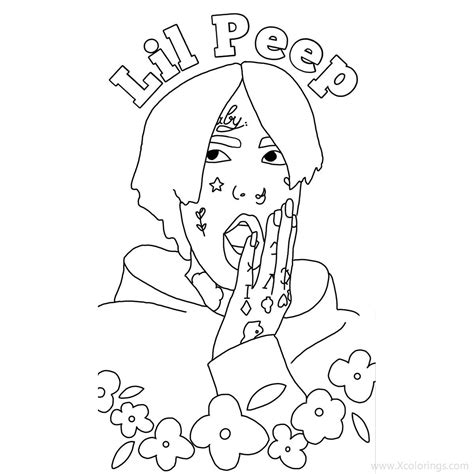 Lil Peep Coloring Pages XColorings
