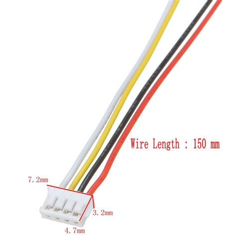 Excellway 10 Sets Mini Micro JST 1 5mm ZH 4 Pin Connector Plug With Wi