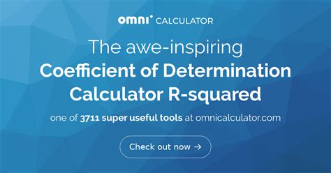 Coefficient Of Determination Calculator R Squared