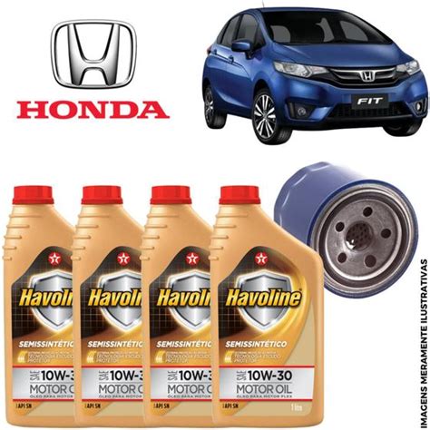 Kit troca de oleo Honda Fit 1 4 Flex Havoline Autopeças Magazine
