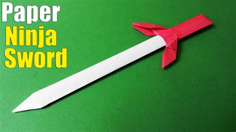 How To Make A Paper Sword Ninja Sword Tutorial YouTube