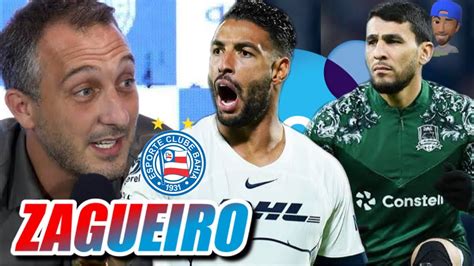 BAHIA INTERESSADO EM ZAGUEIRO DESTAQUE DO PUMAS MEX JUNIOR ALONSO
