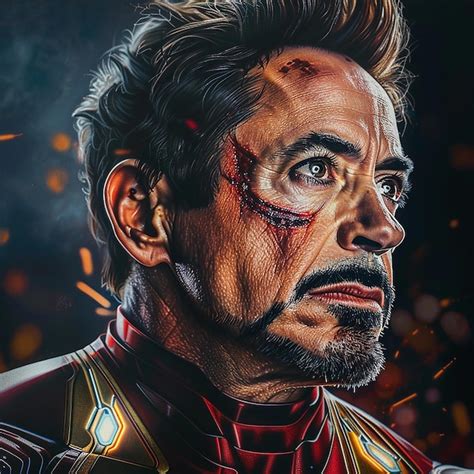 Premium Photo Captivating Portrait Of Robert Downey Jr