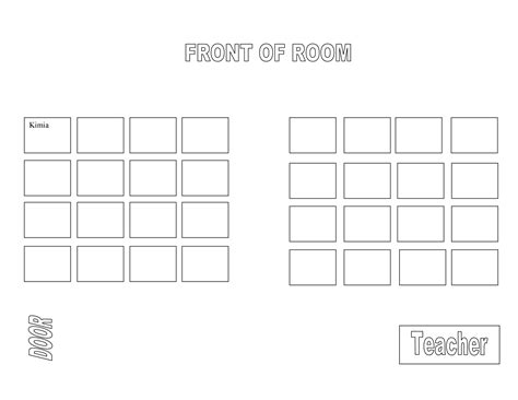 Printable Seating Charts