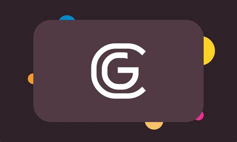 Alphabet Letters Initials Monogram Logo Cg Gc C And G Vector