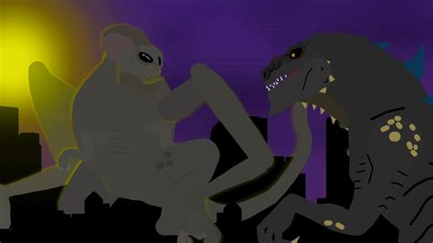 Zilla Jr Vs Cloverfield Monster Repost Daikaiju Battles Stick