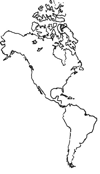 Mapa De Am Rica Sin Divisi N Pol Tica Mapa De Am Rica