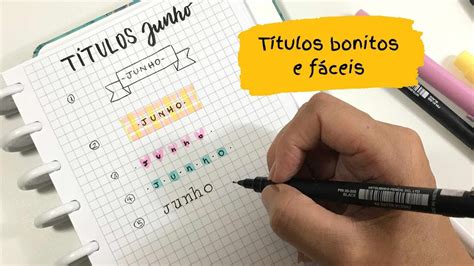 Como Fazer T Tulos Bonitos E F Ceis Youtube