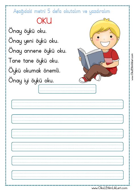 Oku Okuma ve Yazma Metni OkuL EtkinLikLeri Eğitime Yeni Bir Bakış