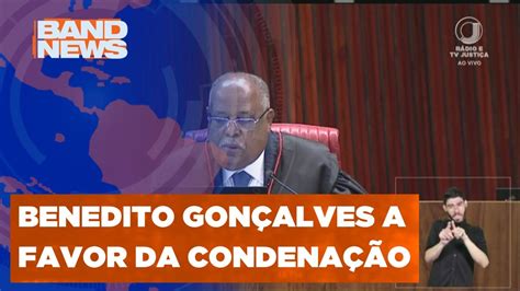 Relator Benedito Gon Alves Vota Pela Inelegibilidade De Bolsonaro Youtube
