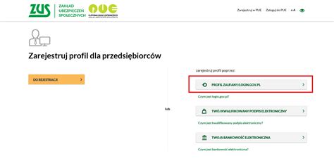 Pue Zus Jak Za O Y Konto Za Pomoc Profilu Zaufanego Pomoc