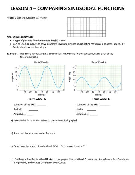 41 graphing sinusoidal functions worksheet worksheet live