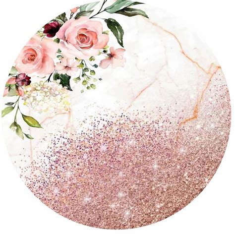 PAINEL em lona Redondo Festa Decoração tema Floral Shopee Brasil
