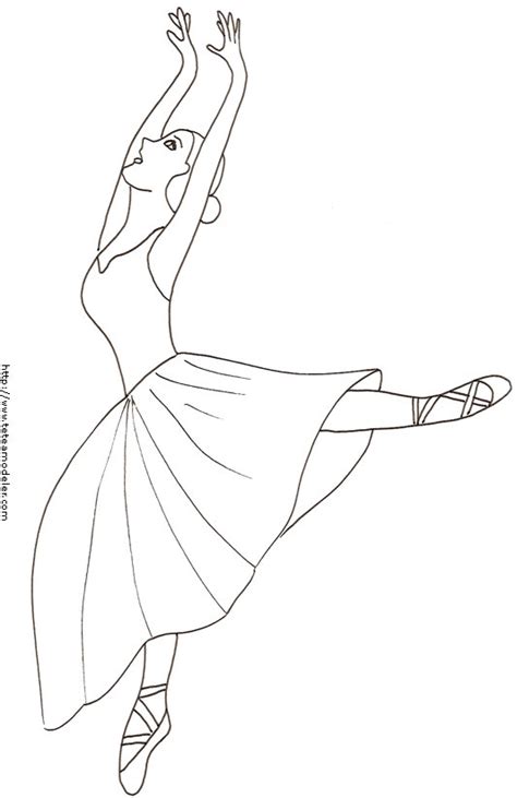 Coloriage Danseuse Gala dessin gratuit à imprimer