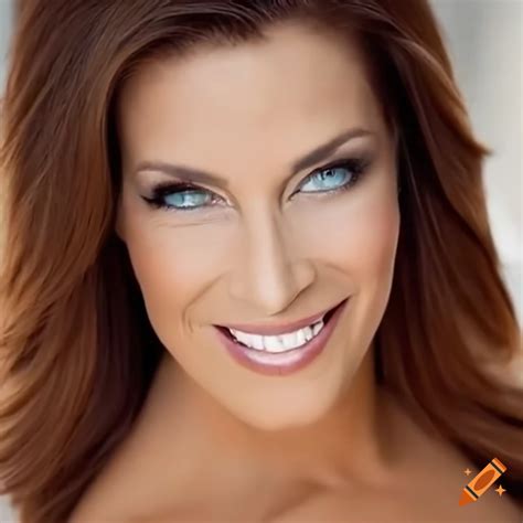 Closeup Glamour Portrait Of Darya Folsom At Age 50