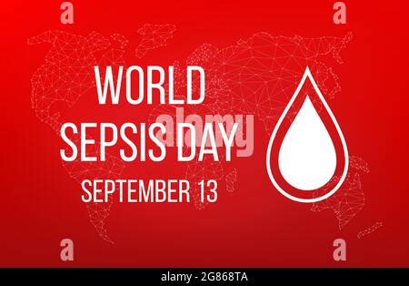 World Sepsis Day Medical Design Concept For 13 September Banner With