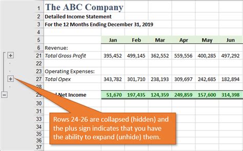 Quickly Hide Rows Columns With Groups And Outlines In Excel Excel