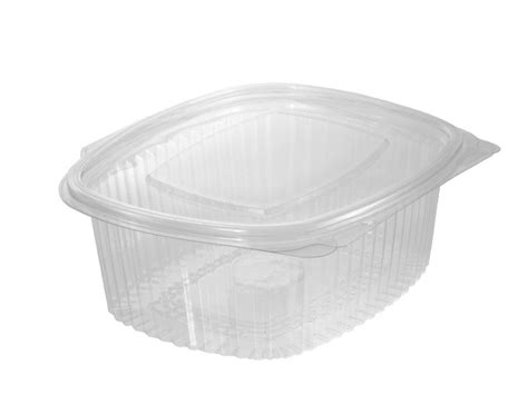 Envase Para Comida Con Tapa Bisagra Oval Capacidad Ml