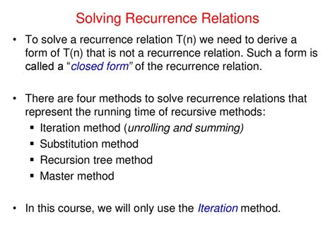 analysis of recursive algorithms ppt download