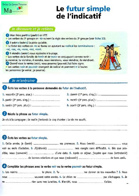 Ma Revision Le Futur Simple De L Indicatif