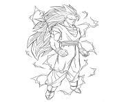 Coloriage Dragon Ball Z Sangoku Super Sayen 10 Manga Dbz JeColorie
