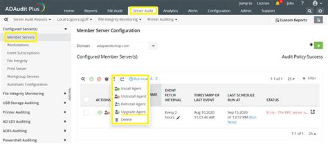 Upgrading The Agent Agent Guide ADAudit Plus