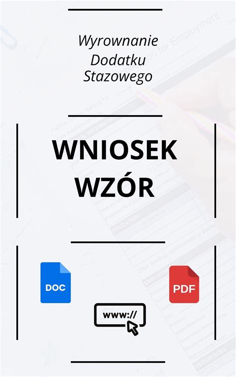 Wniosek O Wyrównanie Dodatku Stażowego Wzór