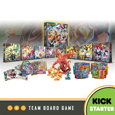 Marvel United Multiverse Gameplay All In Bundle Kickstarter Team