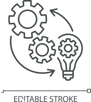 Implementation Pixel Perfect Linear Icon Isolated Workflow Vector