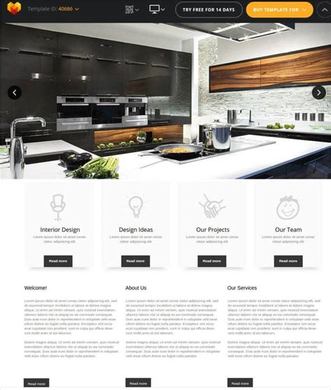 Interior Design Website Template