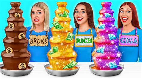 Rica Vs Pobre Vs Mega Rica Alimento Desaf O Por Multi Do Fun Challenge