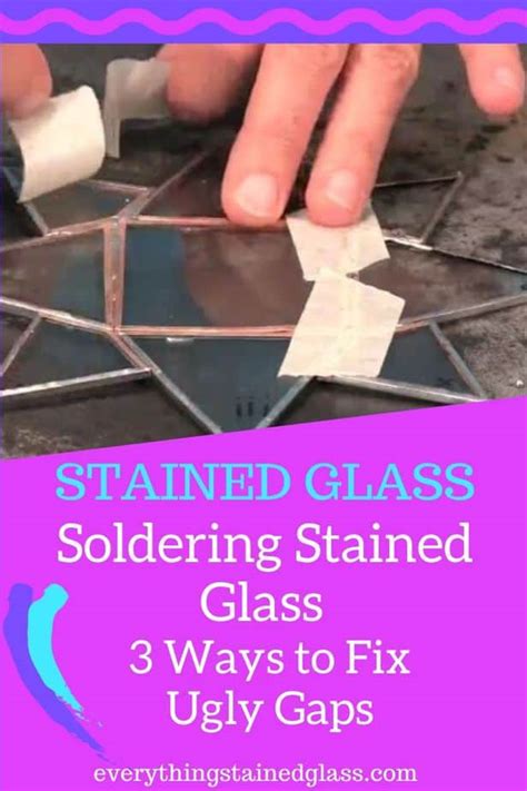 How To Solder Over Gaps In Stained Glass Copper Foil
