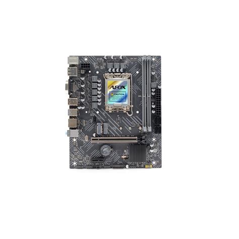 Placa Mãe Afox Ih610d4 ma v2 Lga 1700 Ddr4 HDMI Vga Dp M 2 Mini Pci