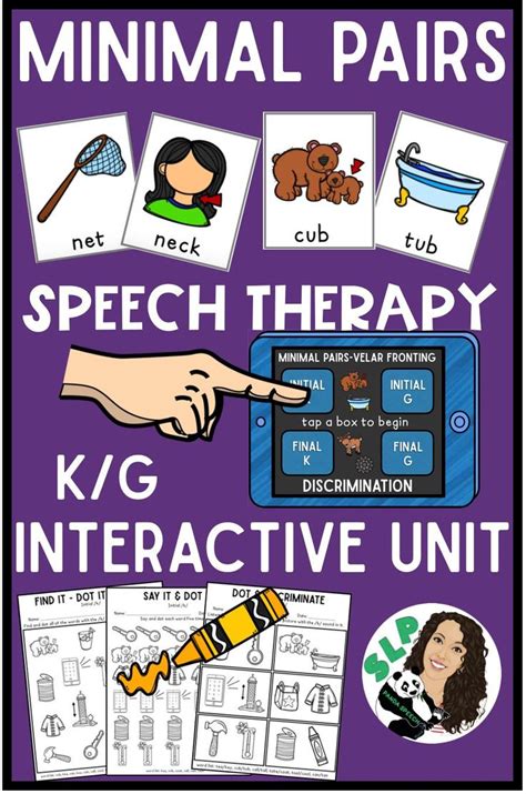 minimal pairs interactive unit for k g minimal pair phonological processes speech activities